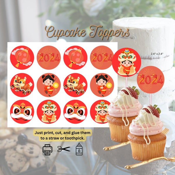 New Year Cupcake - Etsy