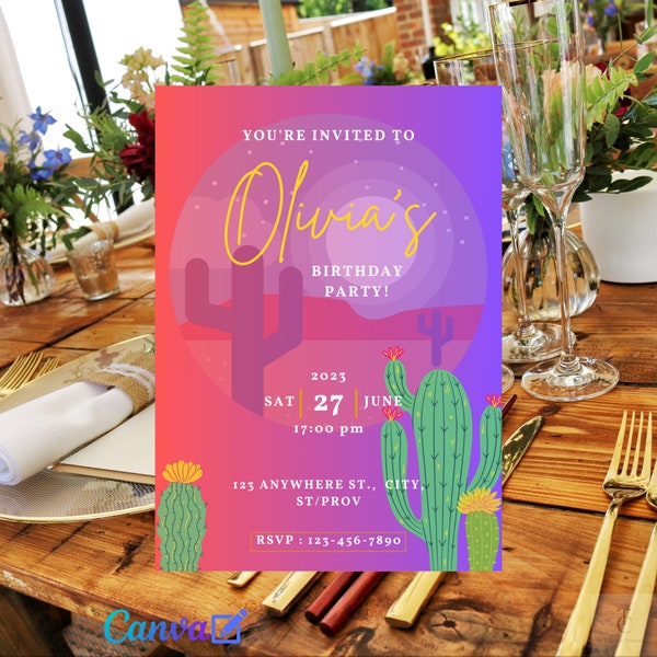 Cactus Birthday Party - Etsy