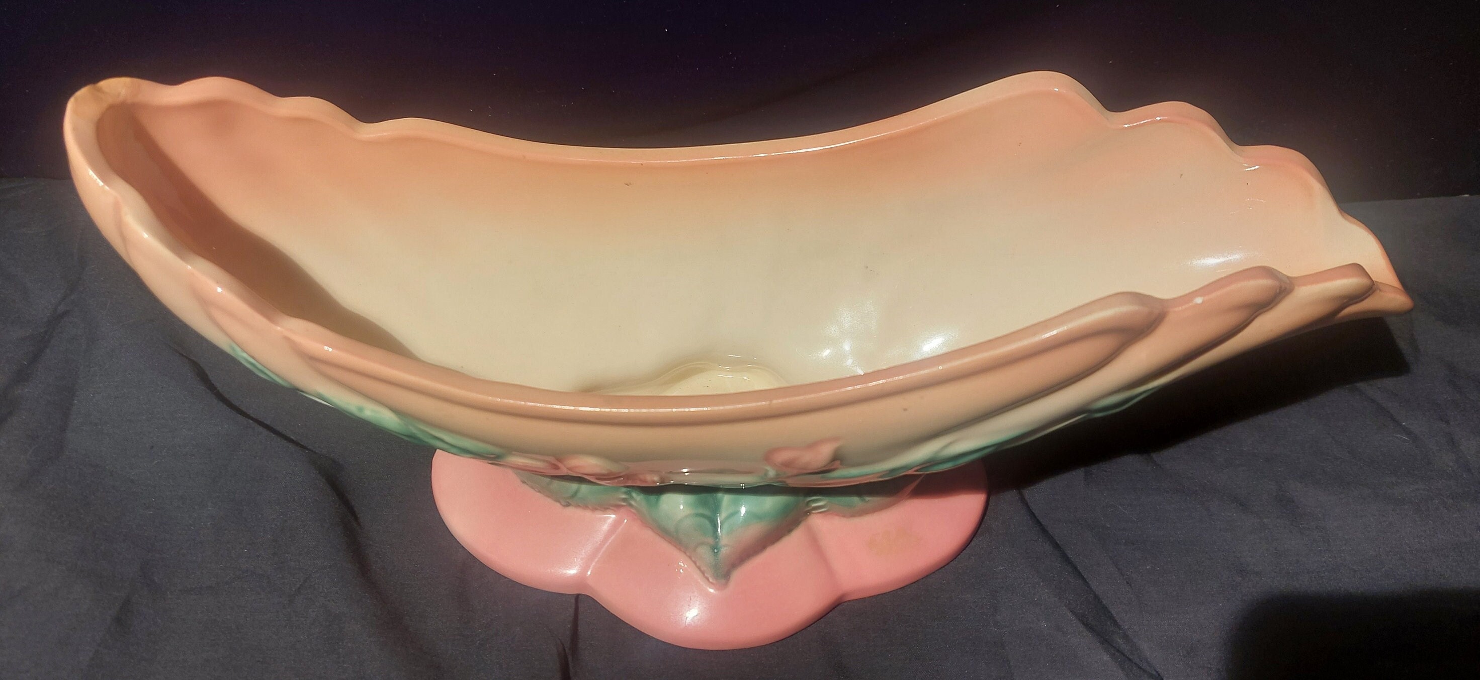 Vintage Hull Art Pottery - Woodland Pattern W-29 - "hi-gloss" Pink and ...