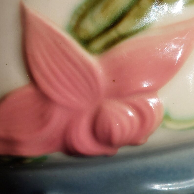 Vintage Hull Art Pottery - Woodland Pattern #W-7 - "hi-gloss" Blue-gray ...