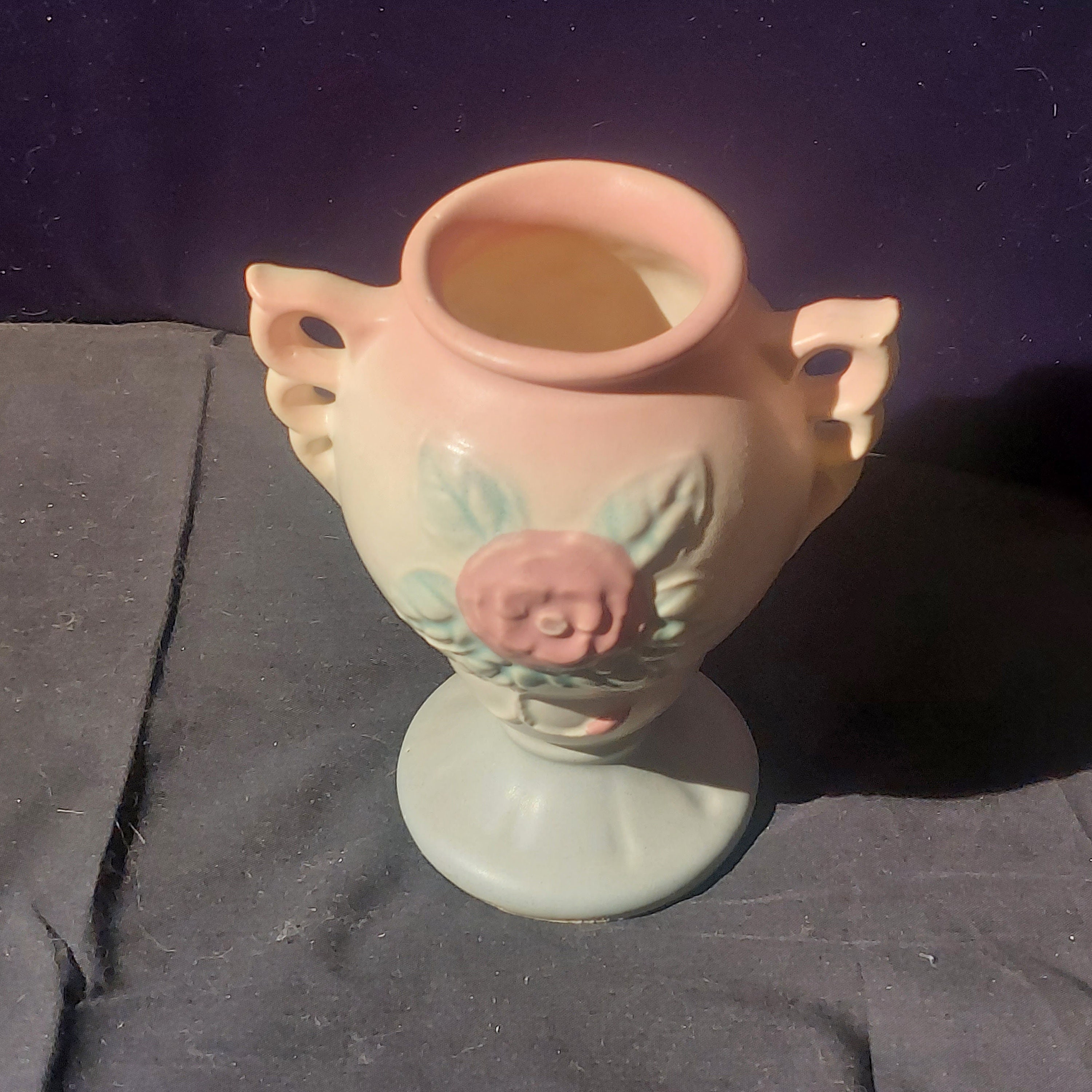 Vintage Hull Art Pottery - Camellia/open Rose Pattern #131 - Matte Pink ...