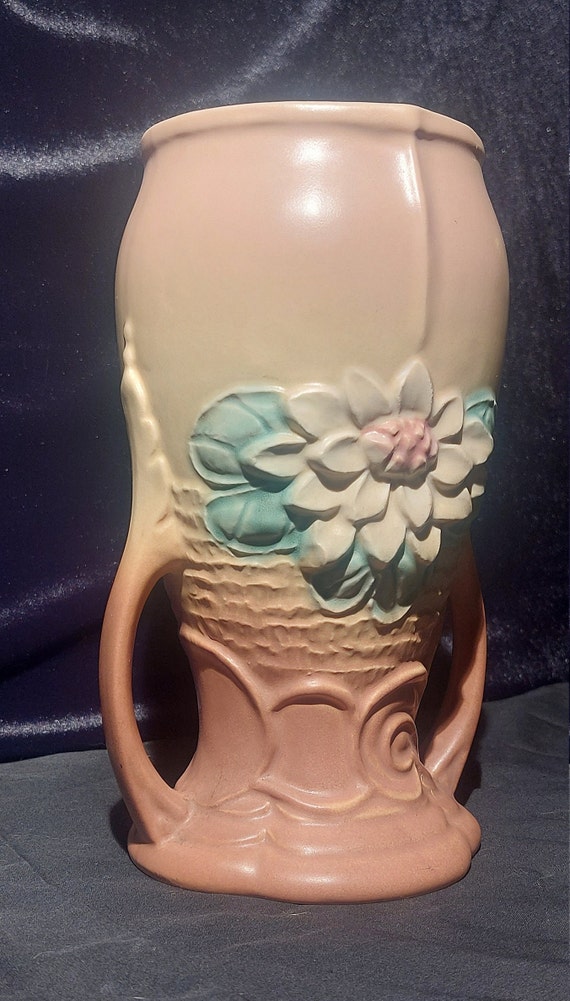 Vintage Hull Art Pottery Water Lily Pattern L-9 Walnut | Etsy