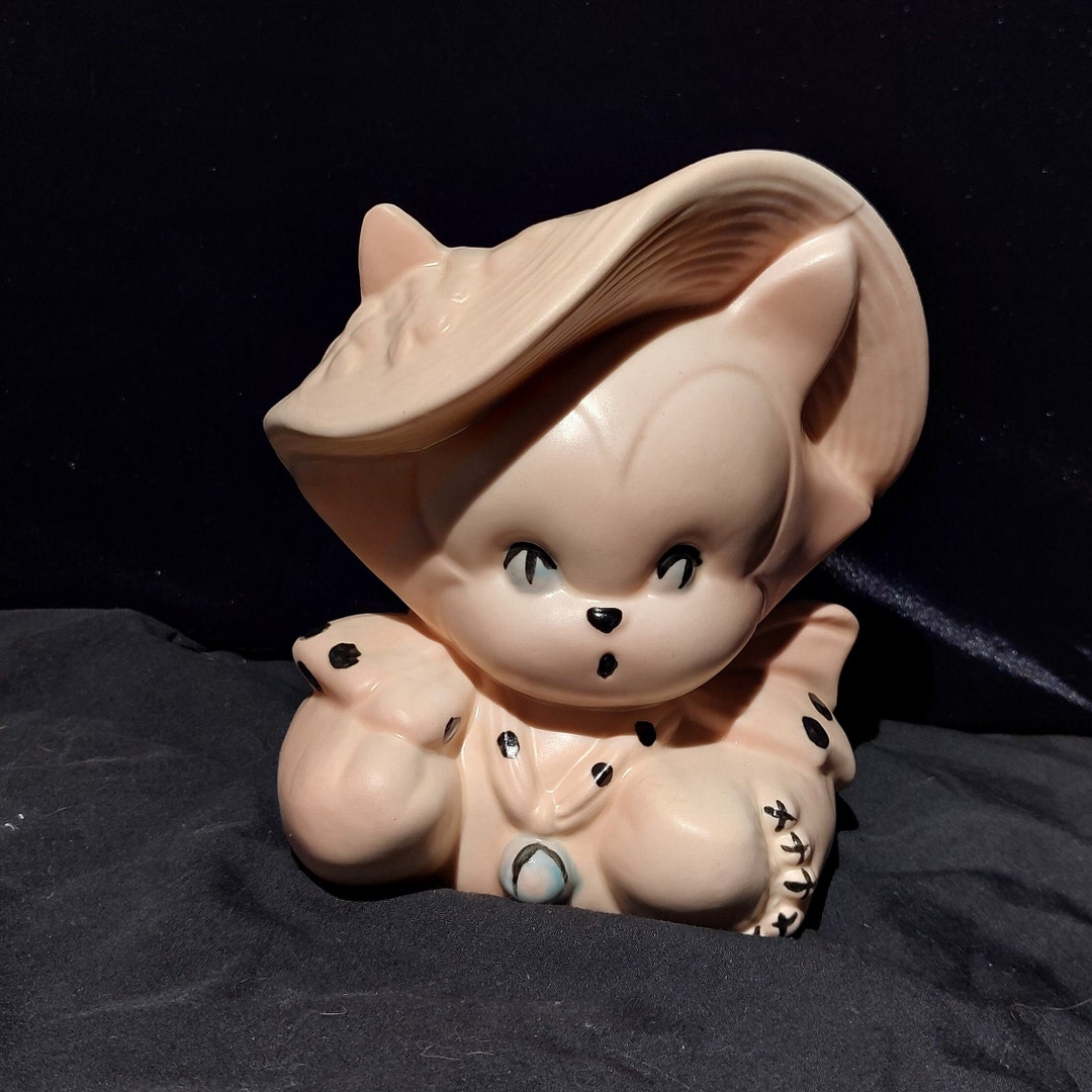 Vintage Hull Pink Kitten Vase – Matte Pottery Novelty #37, 1955 - Etsy