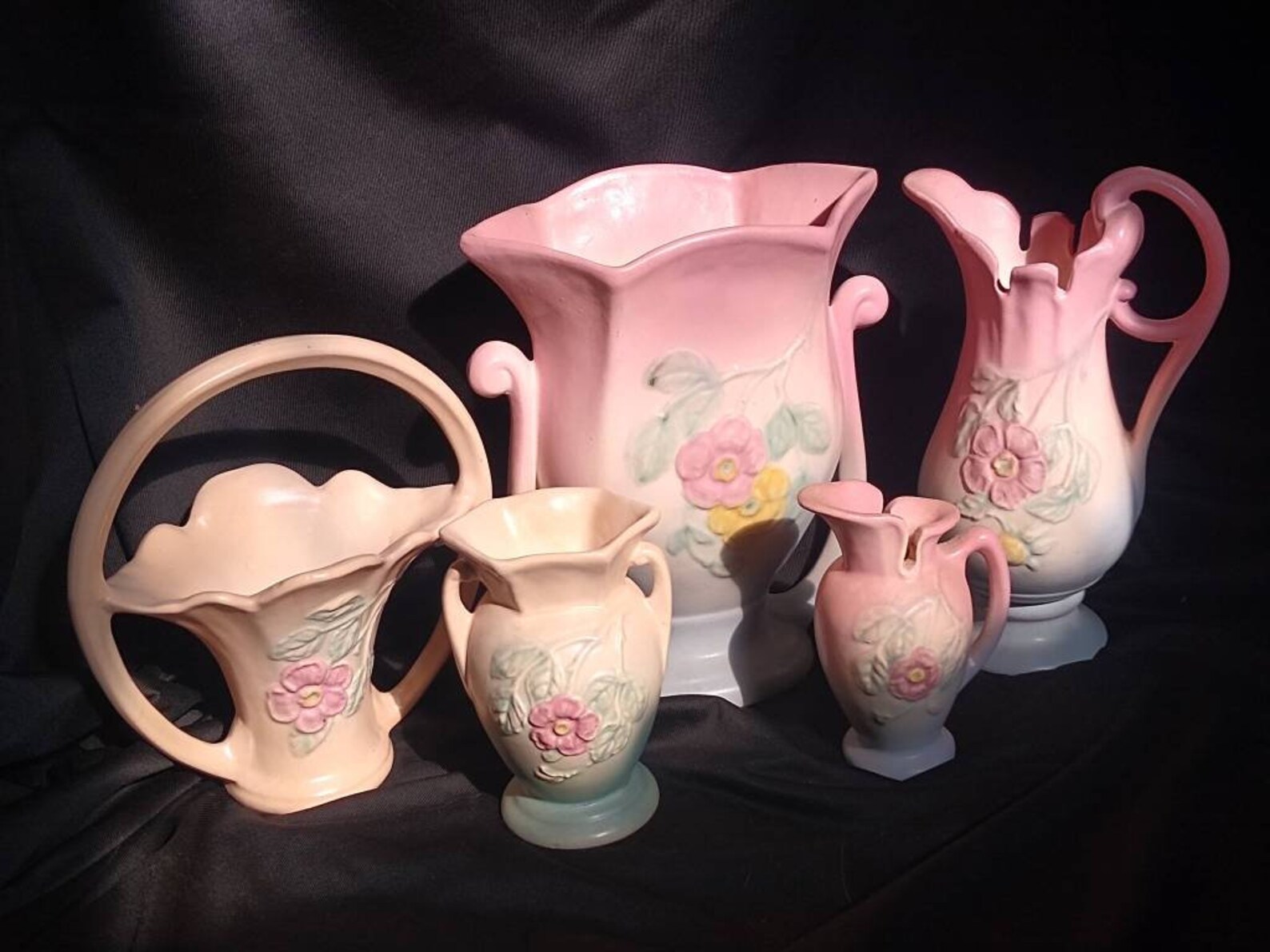 Vintage Hull Art Pottery Dogwood/wild Rose Pattern 516 Cream and ...