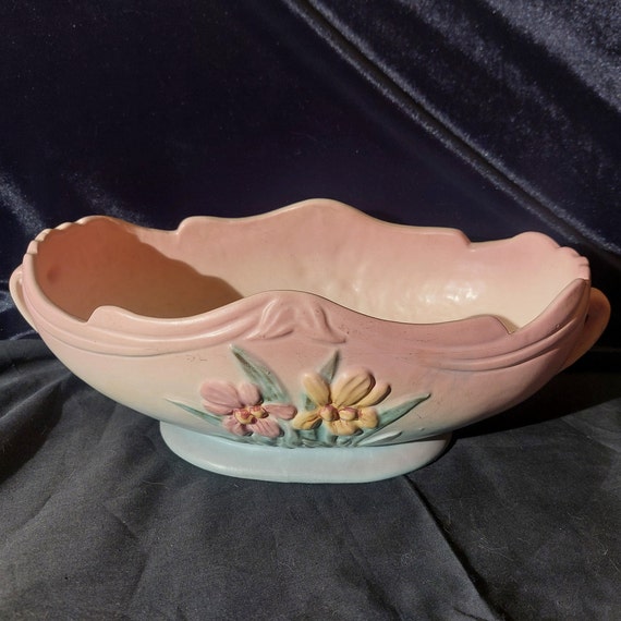 Vintage Hull Art Pottery Iris Pattern 409 Blue and Rose - Etsy