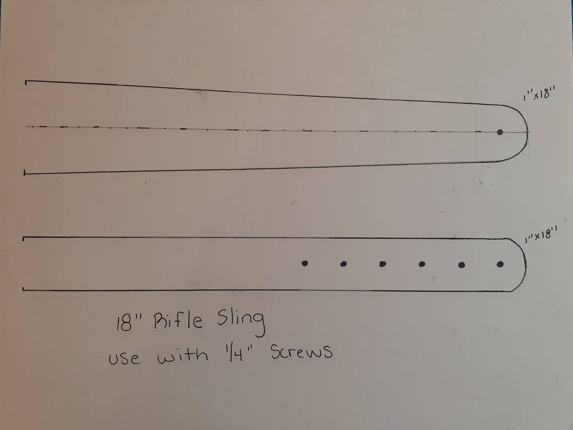 18 Rifle Sling Template DIGITAL DOWNLOAD - Etsy Canada
