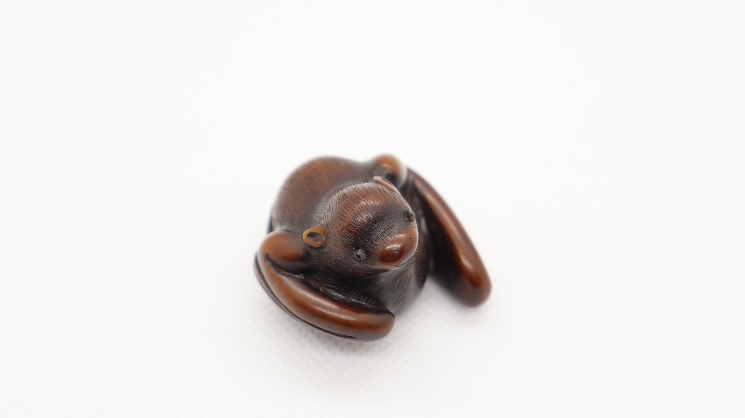 Contemporary Boxwood Netsuke Bat - Etsy