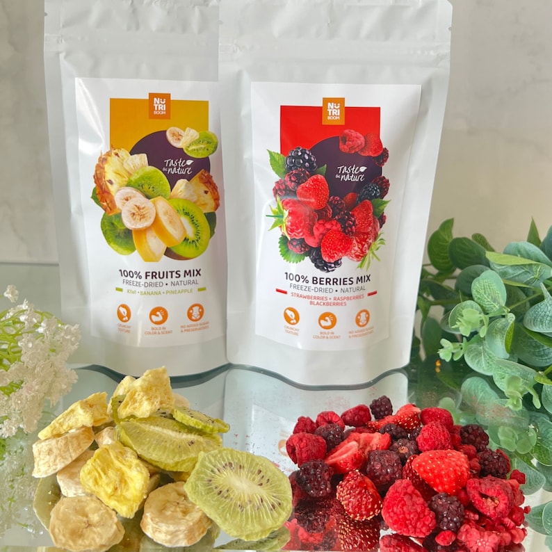 Freeze Dried Berries Mix & Fruit Mix Gift Set | Vegan, Perfect Sweets ...