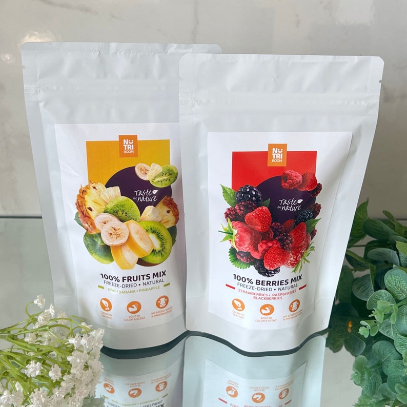 Freeze Dried Berries Mix & Fruit Mix Gift Set | Vegan, Perfect Sweets ...
