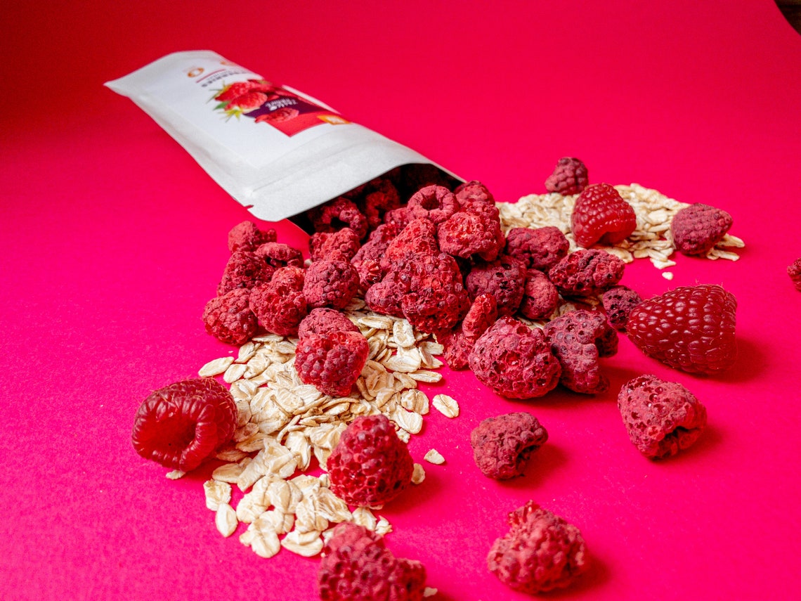 Freeze Dried Raspberries Healthy Natural Snacks Office - Etsy