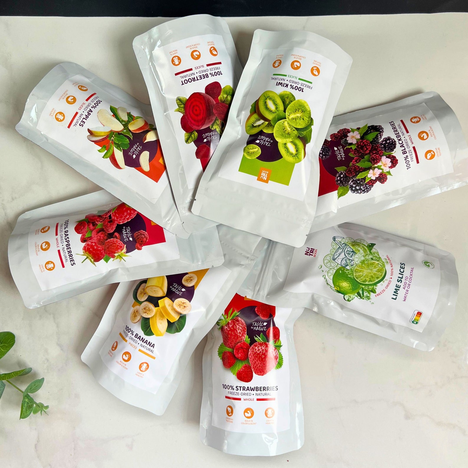 Healthy Snack Box 8 Packs of Freeze Dried Berries, Fruits, Veggies ...