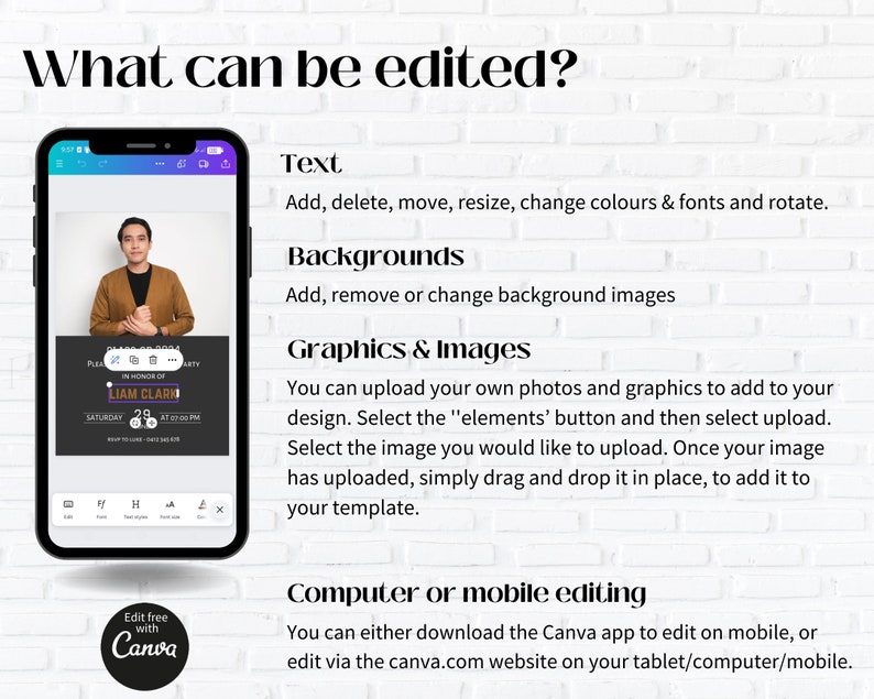 Graduation Party Invitation, Graduation Invitation Template, High ...