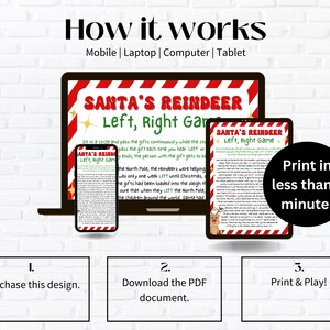 Christmas Left Right Game Christmas Classroom Game Gift Exchange Game ...