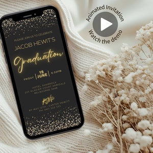 Digital Graduation Party Invitation, Graduation Invitation Template ...