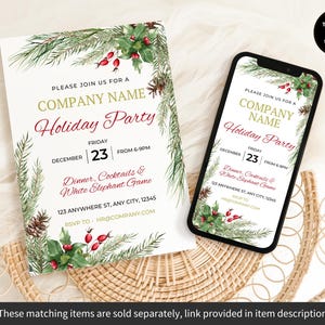 Corporate Christmas Party Table Signage, Company Christmas Party Table ...