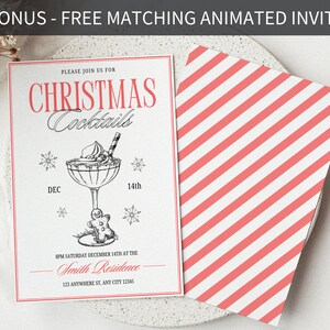Luxury Christmas Party Invitation, Christmas Party Social Club, the ...