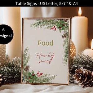 Corporate Christmas Party Table Signage, Company Christmas Party Table ...