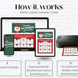 Office Christmas Game, Printable Christmas Game, Office Holiday Game ...