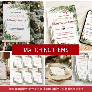Corporate Christmas Party Welcome Sign, Company Christmas Party Welcome ...
