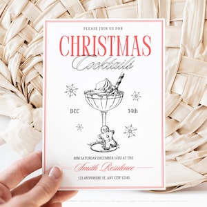 Luxury Christmas Party Invitation, Christmas Party Social Club, the ...