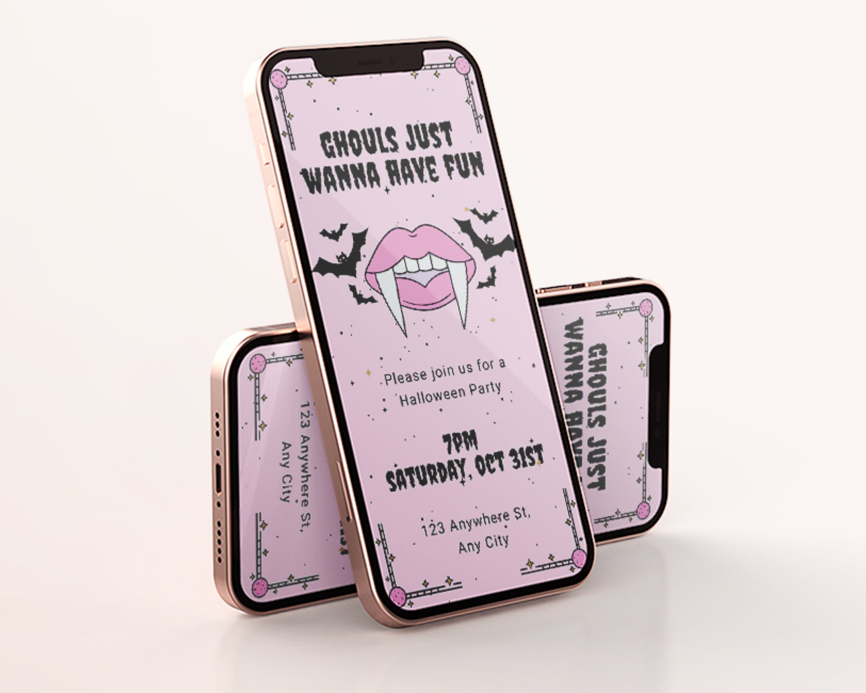 Ghouls Night Out Halloween Invitation, Printable Invite Halloween Party ...