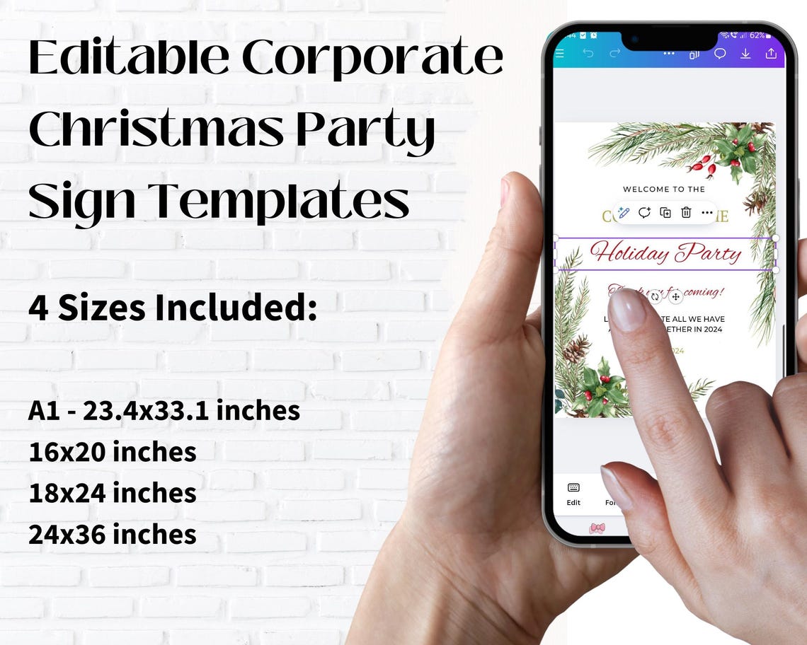 Corporate Christmas Party Welcome Sign, Company Christmas Party Welcome ...