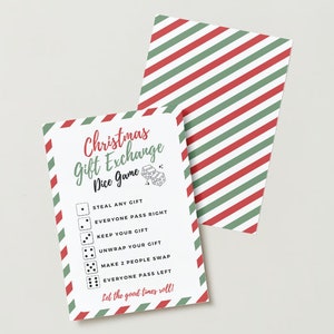 Christmas Secret Santa Gift Exchange Rules, Printable Christmas Game ...