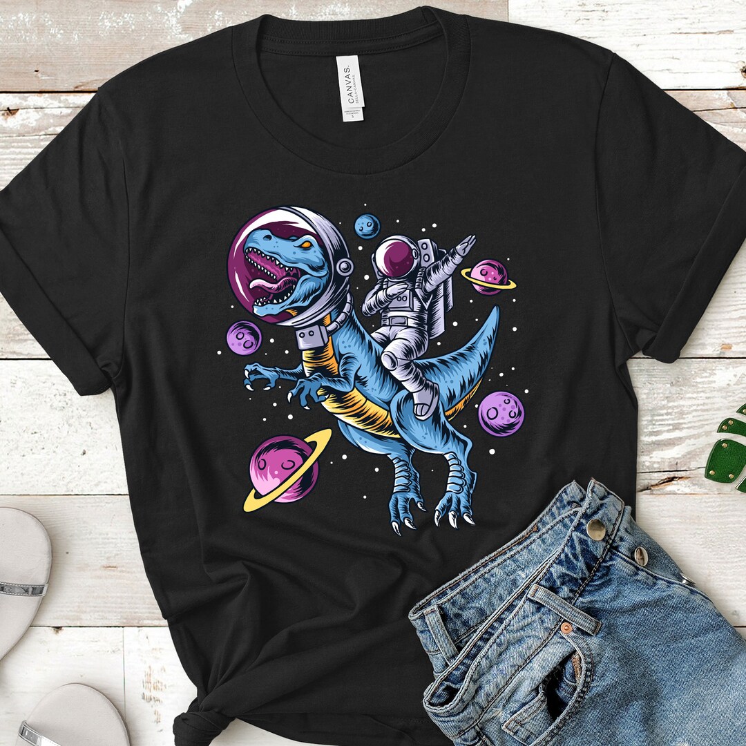 Astronaut T-rex Shirt for Kids Dinosaur Shirt, Children's Birthday ...