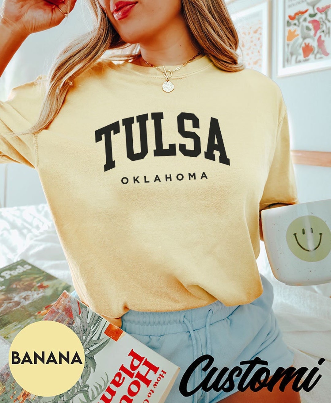 Comfort Colors Tulsa Oklahoma T-shirt | Tulsa Comfort Colors Unisex T ...