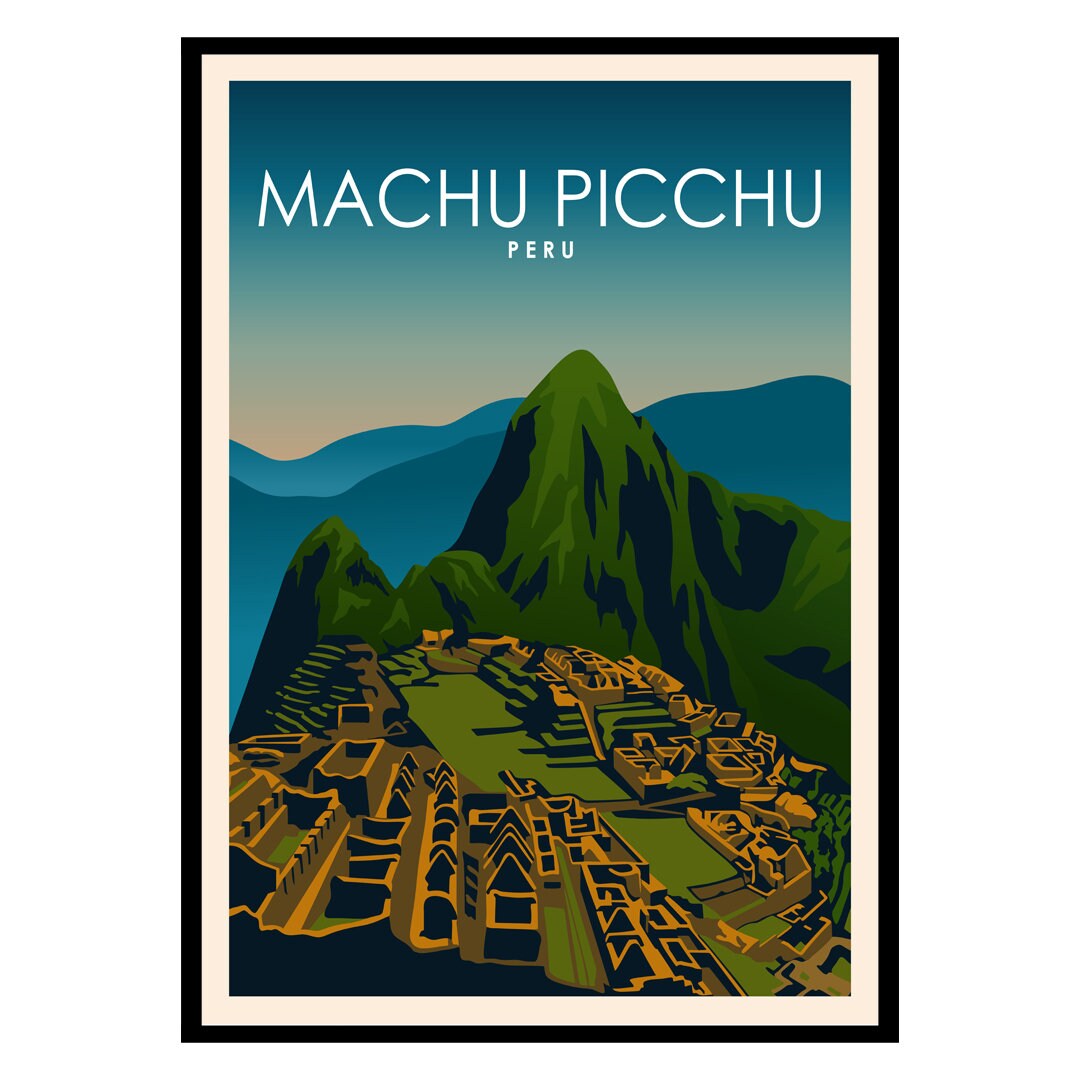 Machu Picchu Peru Inca Poster - Etsy