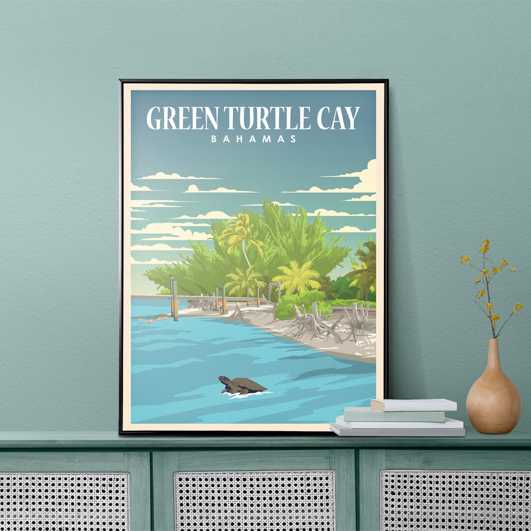 Green Turtle Cay Bahamas Poster - Etsy