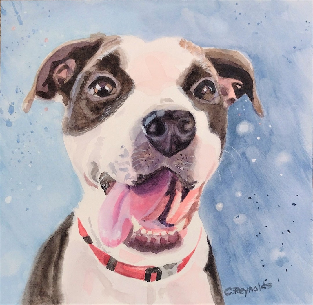 Pet Portraits in Watercolor, Custom Made by Hand - Etsy
