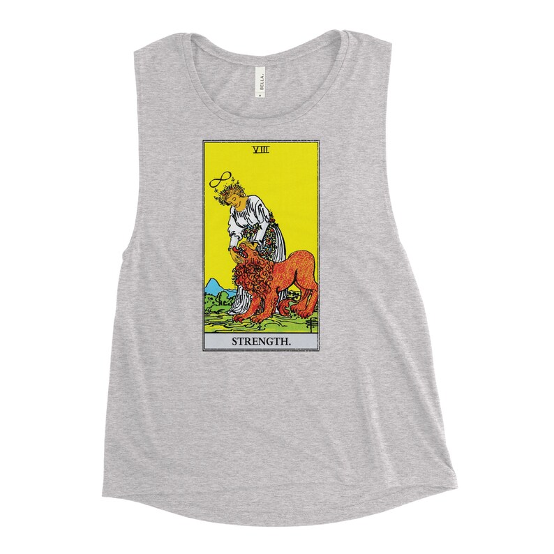 Strength Tarot Card Tank Mystical Tarot Card Shirt Workout Tank for ... Strength Tarot Card Tank Mystical Tarot Card Shirt Workout Tank for ...
