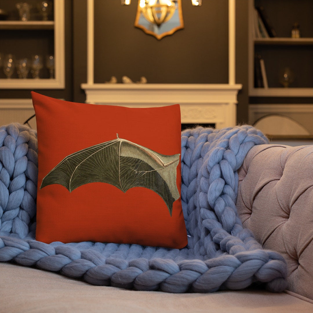 Gothic Bat Wing Pillow Dark Aesthetic Bat Wing Premium Throw Pillow ...