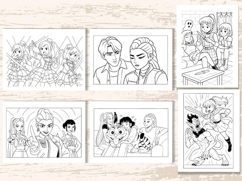 Demon Hunters Kpop Coloring Pages | 38 K-pop Coloring Book for Kids ...