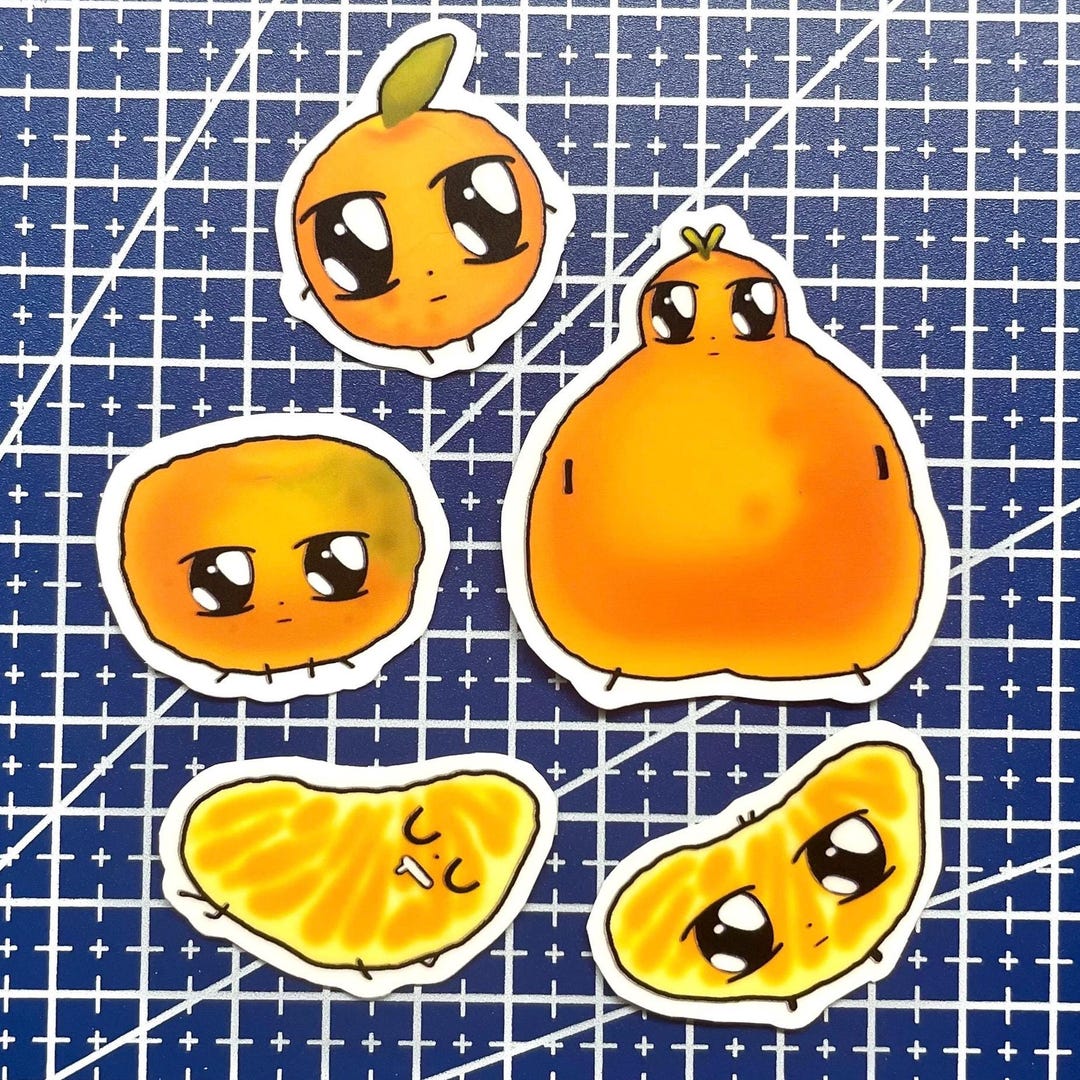 Teary Eyed Tangerines Sticker Pack - Etsy