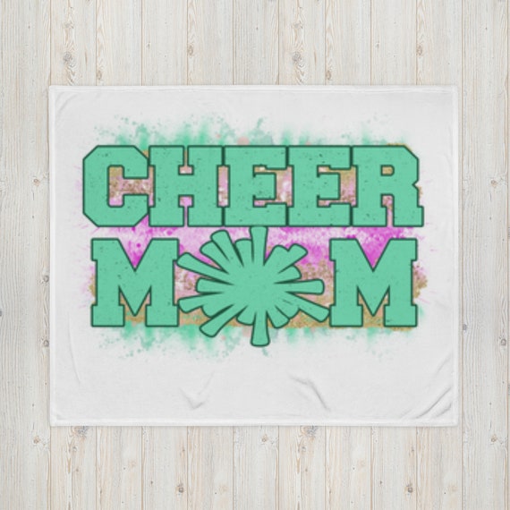 Cheerleading Mom Throw Blanket Cheerleading Gift - Etsy