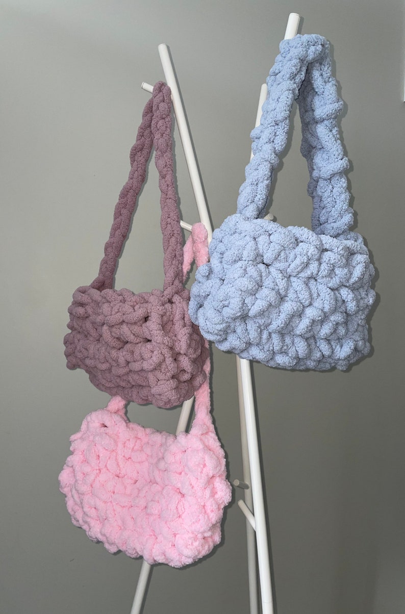 Chunky Shoulder Bags Large Handmade Purses Extra Chunky - Etsy