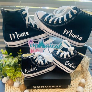 Custom Name Converse Kids and Adults - Etsy