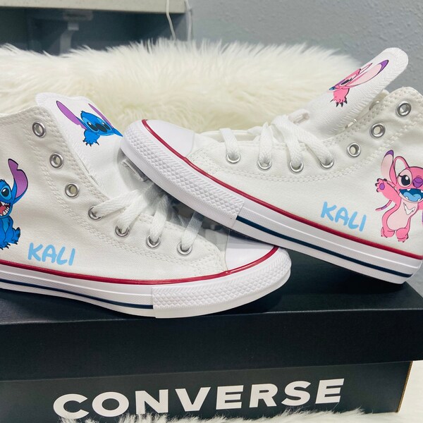 Lilo Stitch Converse - Etsy UK