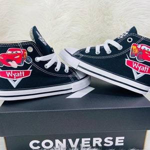 Lightning Mcqueen Cars Custom Converse - Etsy