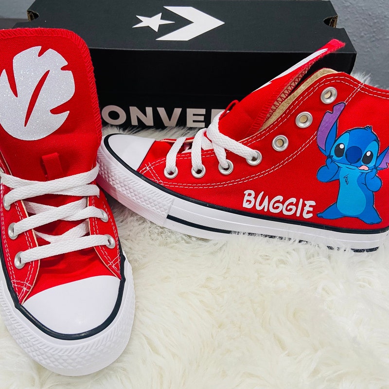 Lilo Stitch Converse - Etsy UK