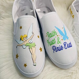 Tinker Bell Custom Shoes - Etsy