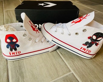 Spider Man Converse | Etsy