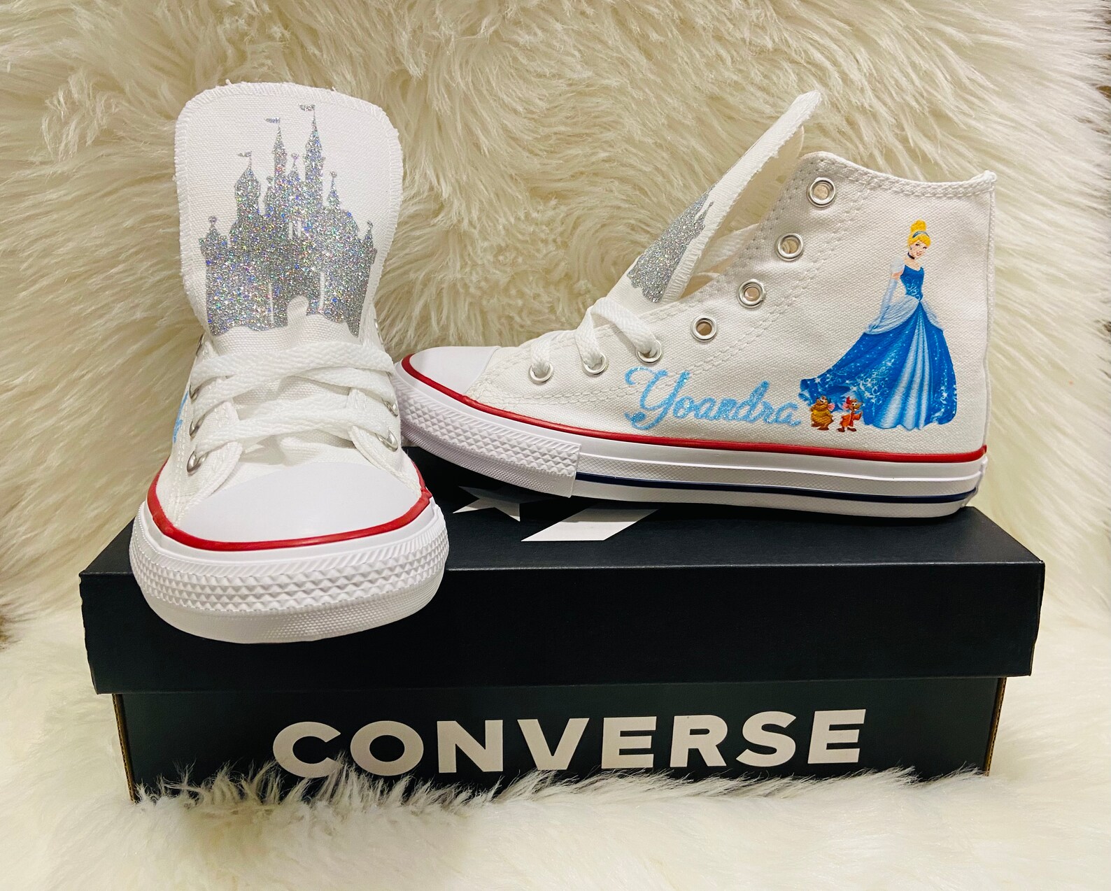 Cinderella Custom Converse - Etsy