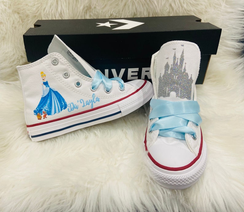 Cinderella Custom Converse - Etsy