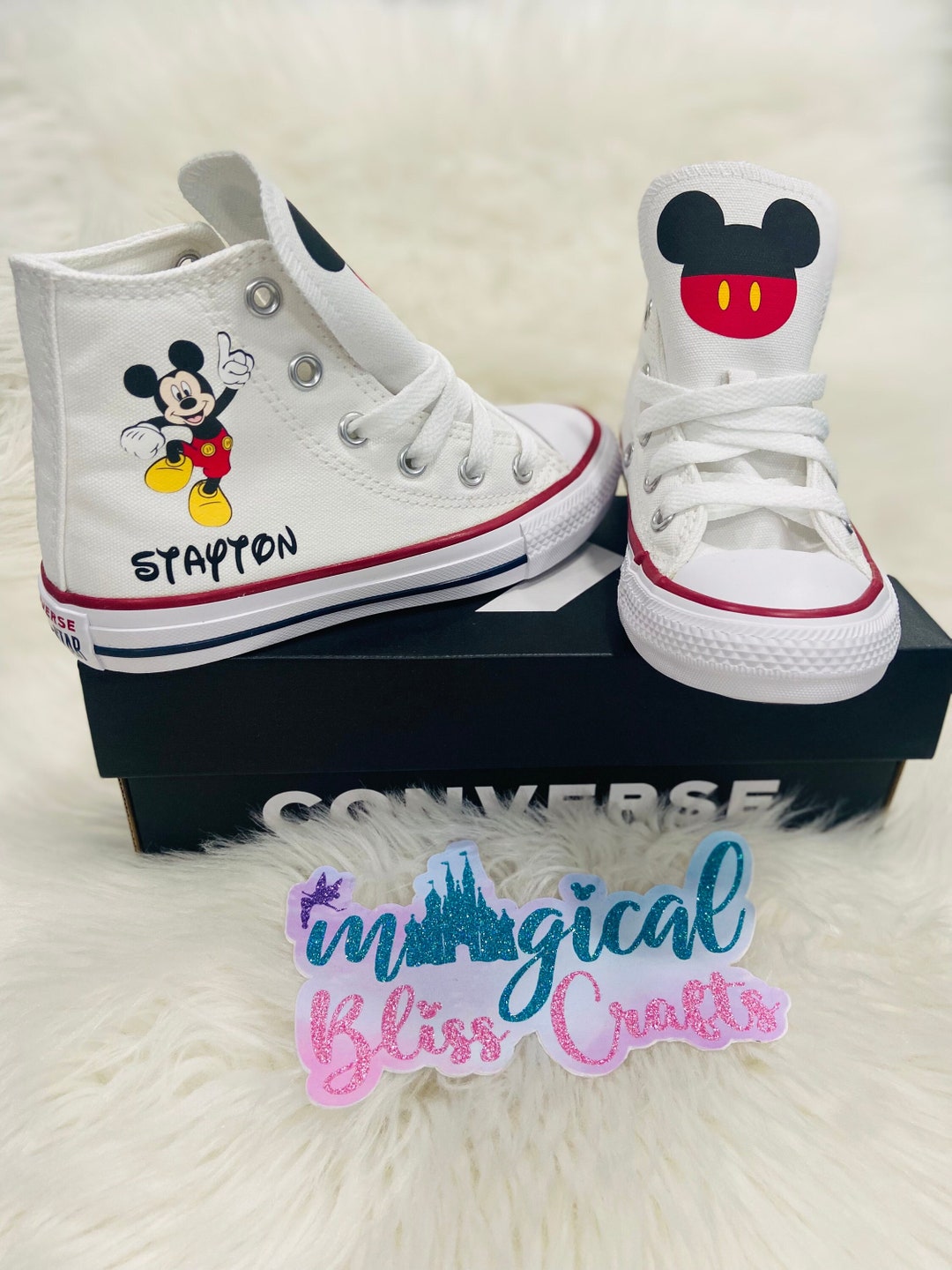 Mickey Custom Converse - Etsy