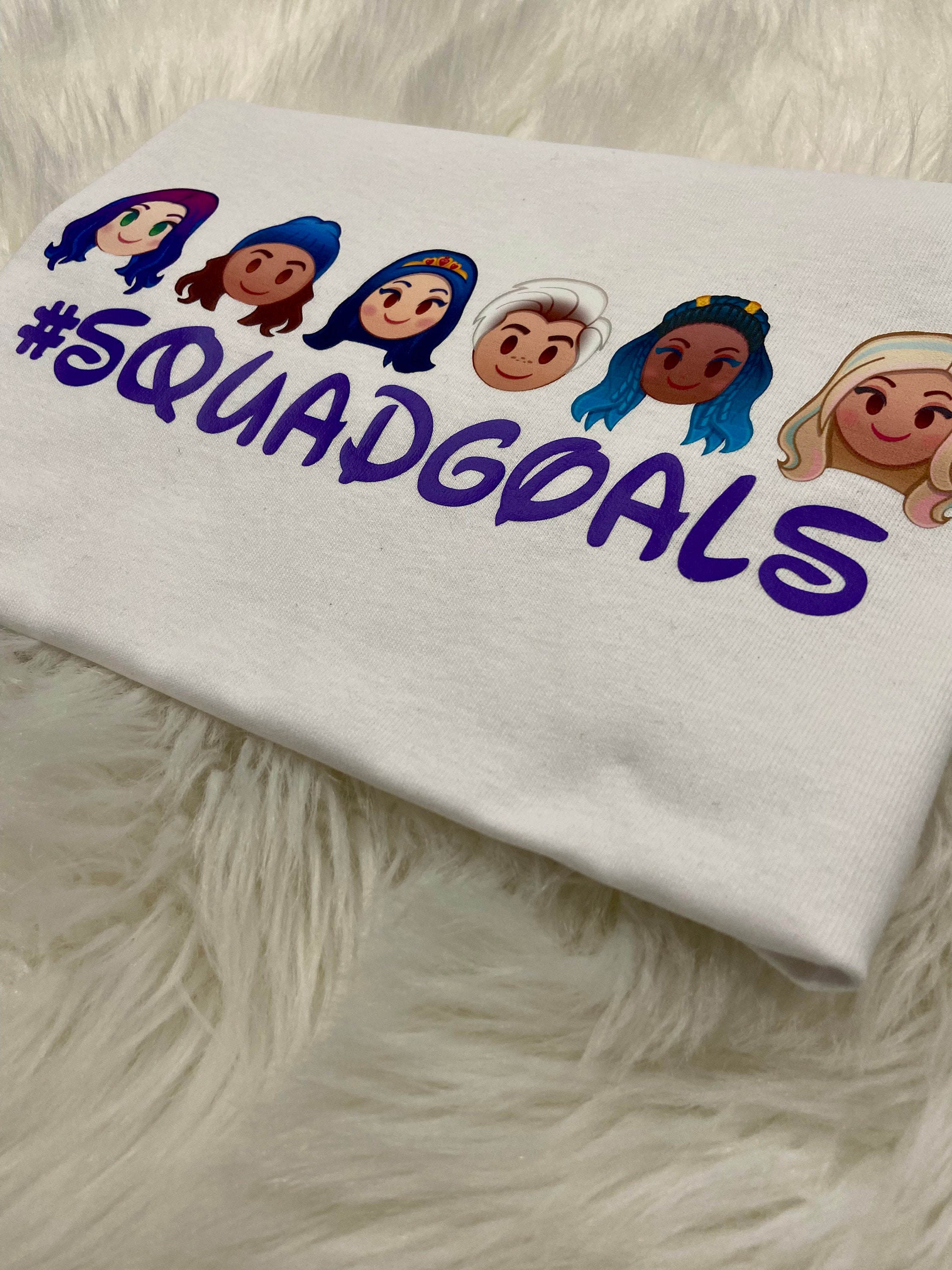 Descendants Squad Goals T-shirts - Etsy