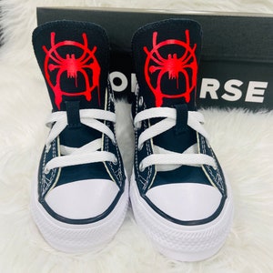 Spiderman Converse - Etsy