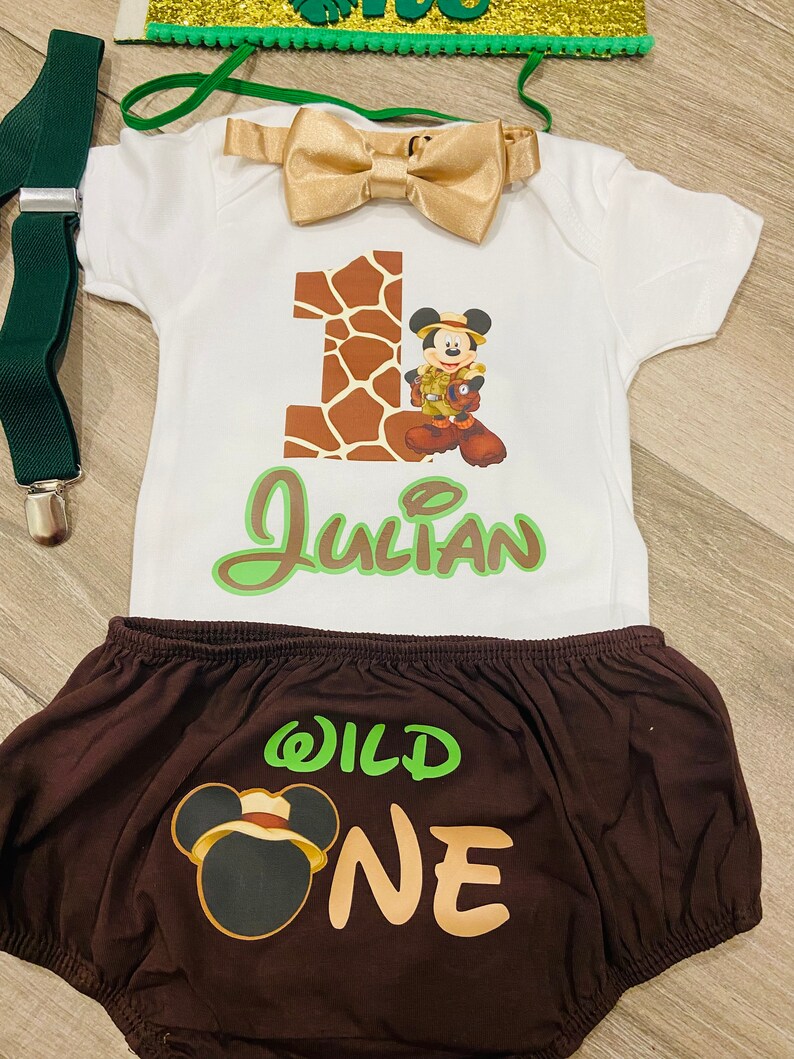 Wild One Mickey Safari Smash Outfit - Etsy